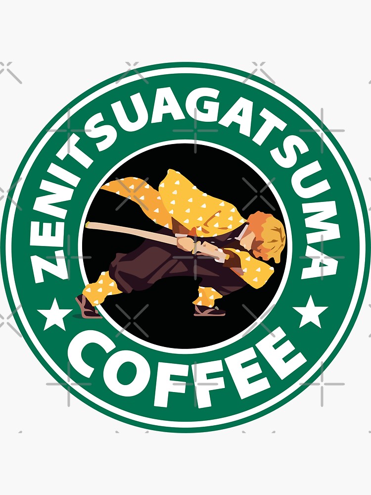 "Zenitsu Agatsuma Starbucks Kaffee Version, Kimetsu No Yaiba, Demon ...