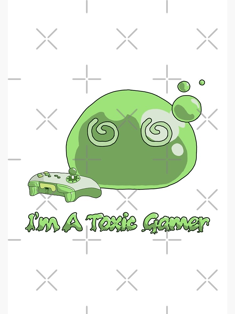 "Cartoon Slime Toxic Gamer Console version ( Green slime )" Art Print ...