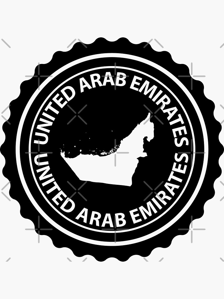 "United Arab Emirates (UAE) stamp" Sticker for Sale by Danler | Redbubble