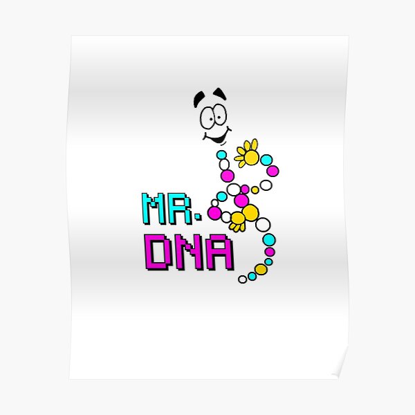 "Mr. DNA From Jurassic Park" Poster by JWitschey | Redbubble