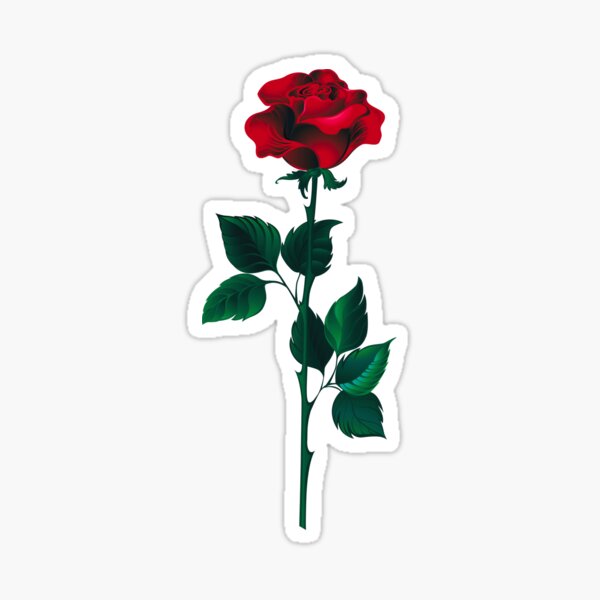 "Rose" Sticker for Sale by cutecrazytshirt | Redbubble