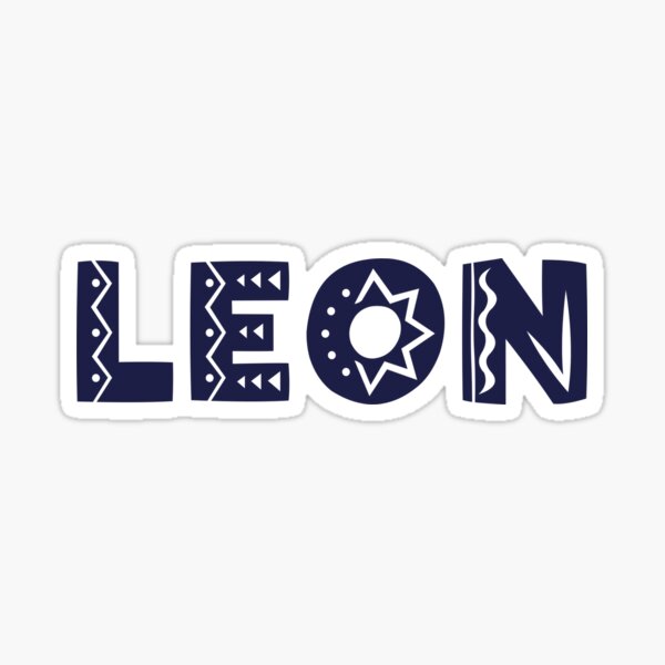 "LEON" Sticker by bisonaya | Redbubble