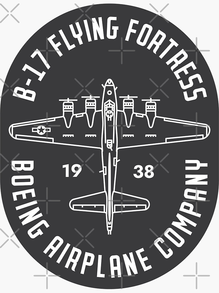 "B-17 Flying Fortress" Sticker for Sale by Aeronautdesign | Redbubble