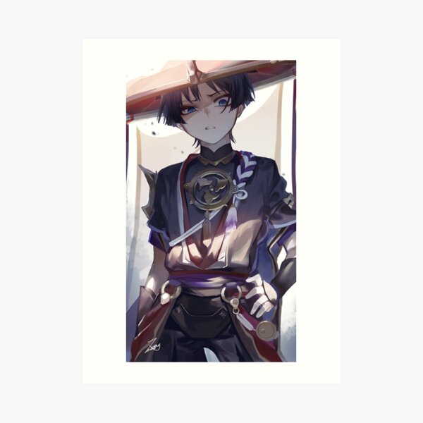 "Scaramouche Balladeer Fanart - Genshin Impact" Art Print for Sale by ...