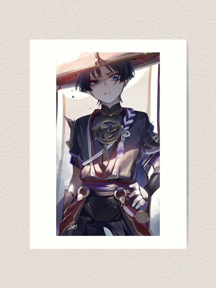 "Scaramouche Balladeer Fanart - Genshin Impact" Art Print for Sale by ...