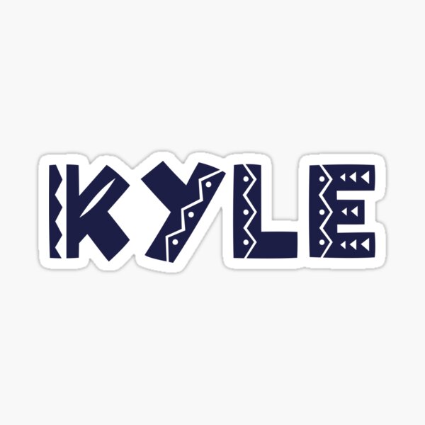 "KYLE" Sticker for Sale by bisonaya | Redbubble