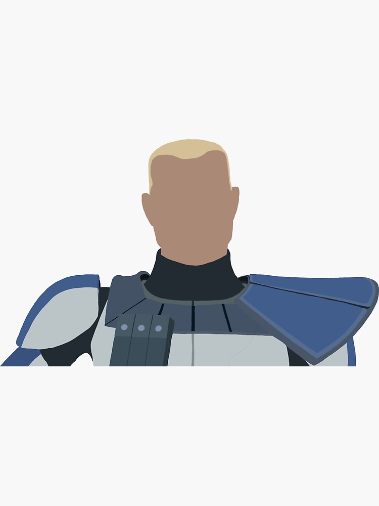 "Captain Rex " Sticker for Sale by swrubel | Redbubble
