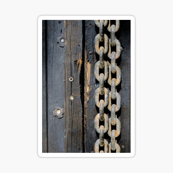 "Textures and chains" Sticker for Sale by ATartelin | Redbubble