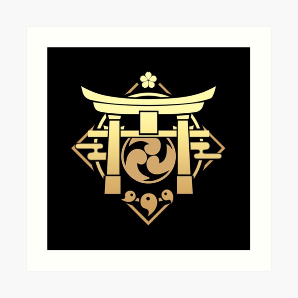 "Genshin Impact Inazuma Emblem" Art Print for Sale by Ryudesigns ...