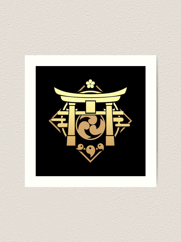 "Genshin Impact Inazuma Emblem" Art Print for Sale by Ryudesigns ...