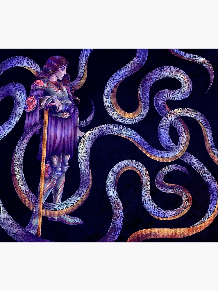 "Snake Knight" Poster for Sale by Sblahlah | Redbubble