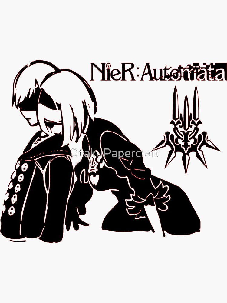 "9S and 2B Nier Automata" Sticker for Sale by OtakuPapercraft | Redbubble