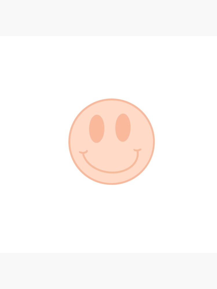 "Peach/Pink Smiley Face" Poster for Sale by Emma-Halpin | Redbubble