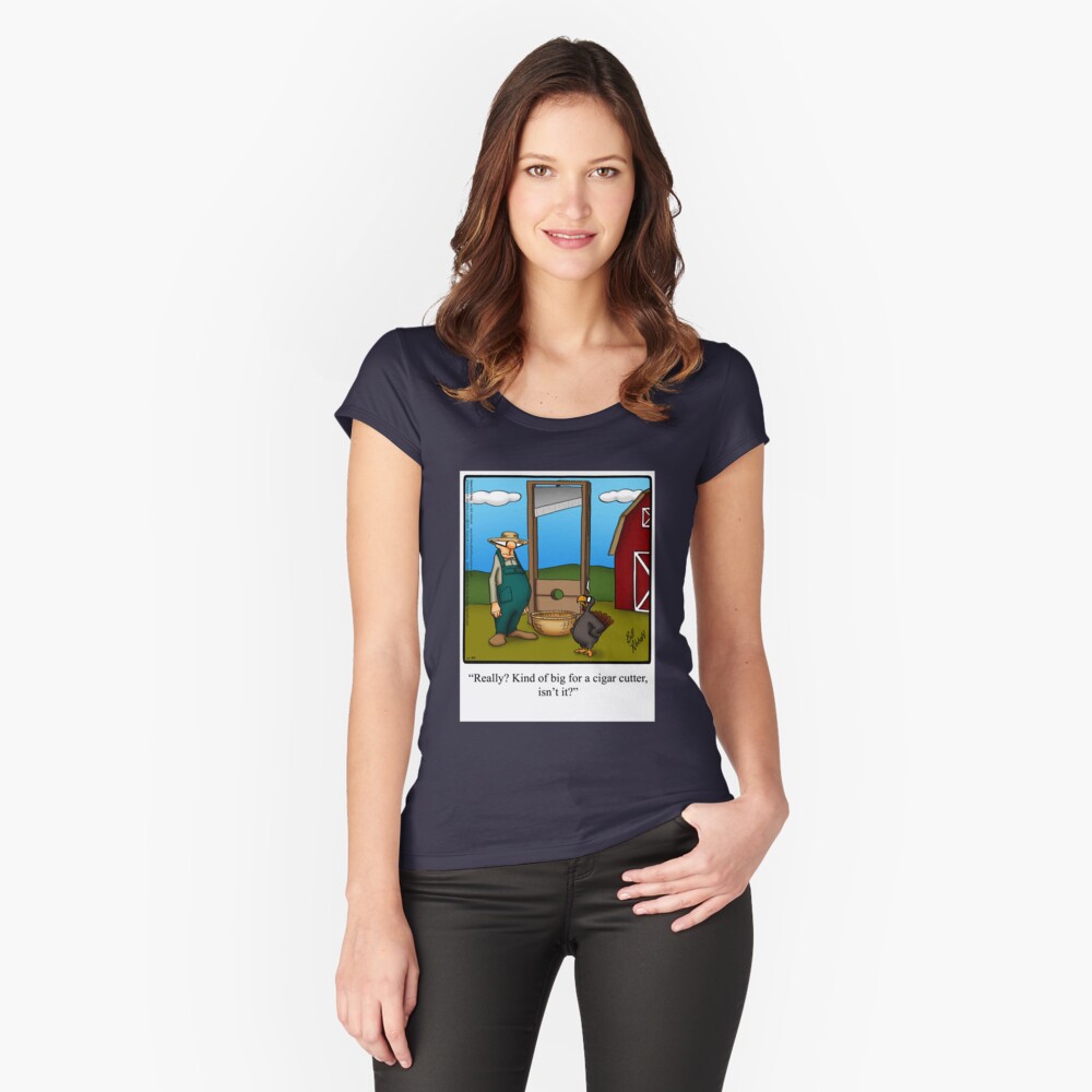 "Funny "Spectickles" Thanksgiving Turkey Guillotine Cartoon Humor ...