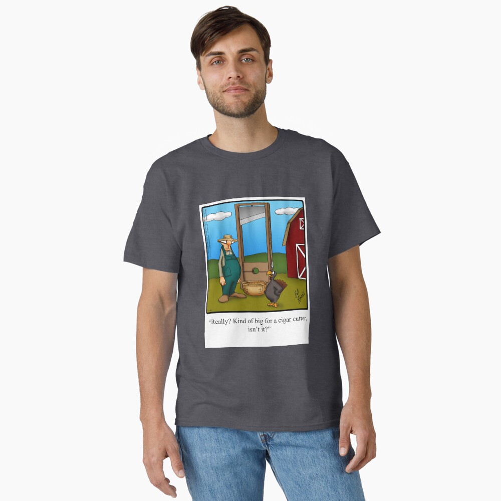 "Funny "Spectickles" Thanksgiving Turkey Guillotine Cartoon Humor ...