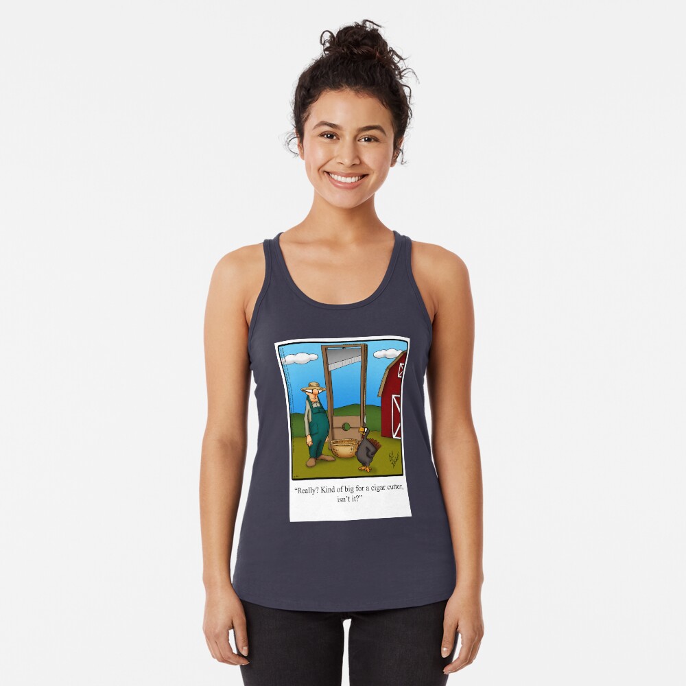 "Funny "Spectickles" Thanksgiving Turkey Guillotine Cartoon Humor ...