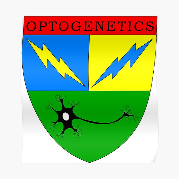"Optogenetics Coat of Arms" Poster for Sale by frederer | Redbubble