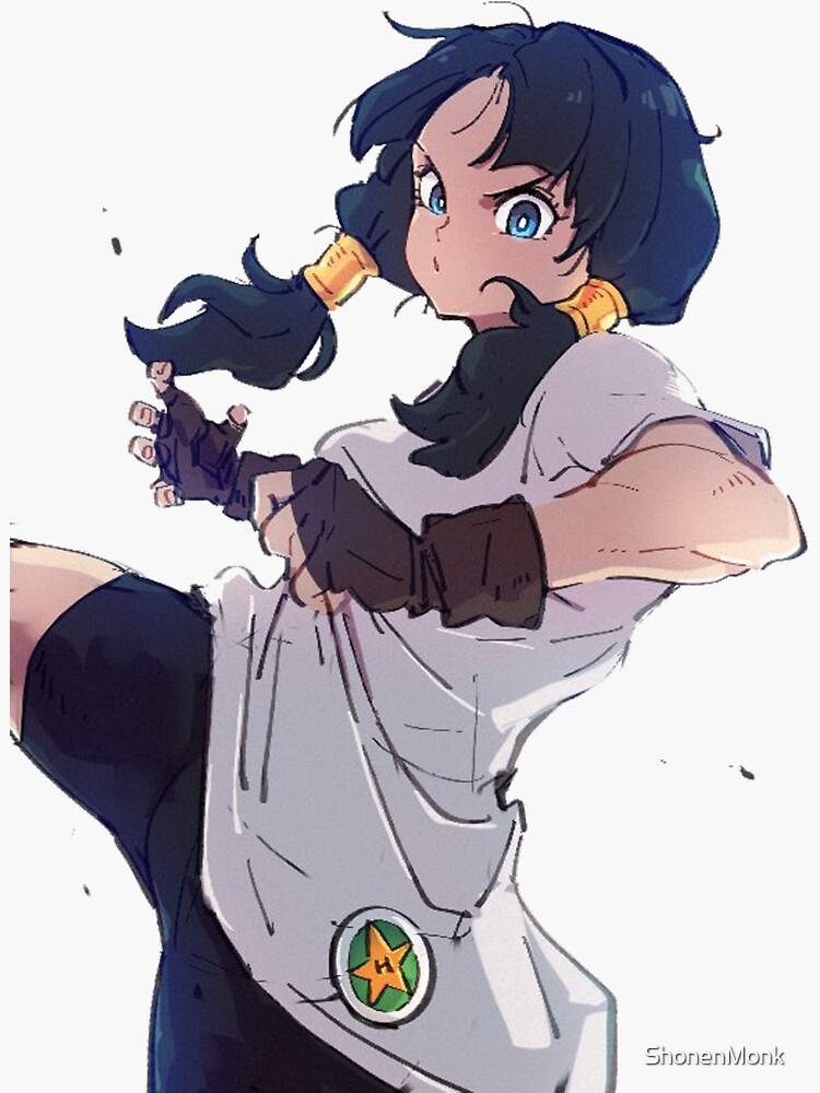 "videl from dragon ball z" Sticker for Sale by ShonenMonk | Redbubble