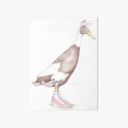 "Indian Runner Duck in Wedgies" Art Board Print for Sale by JimsBirds ...
