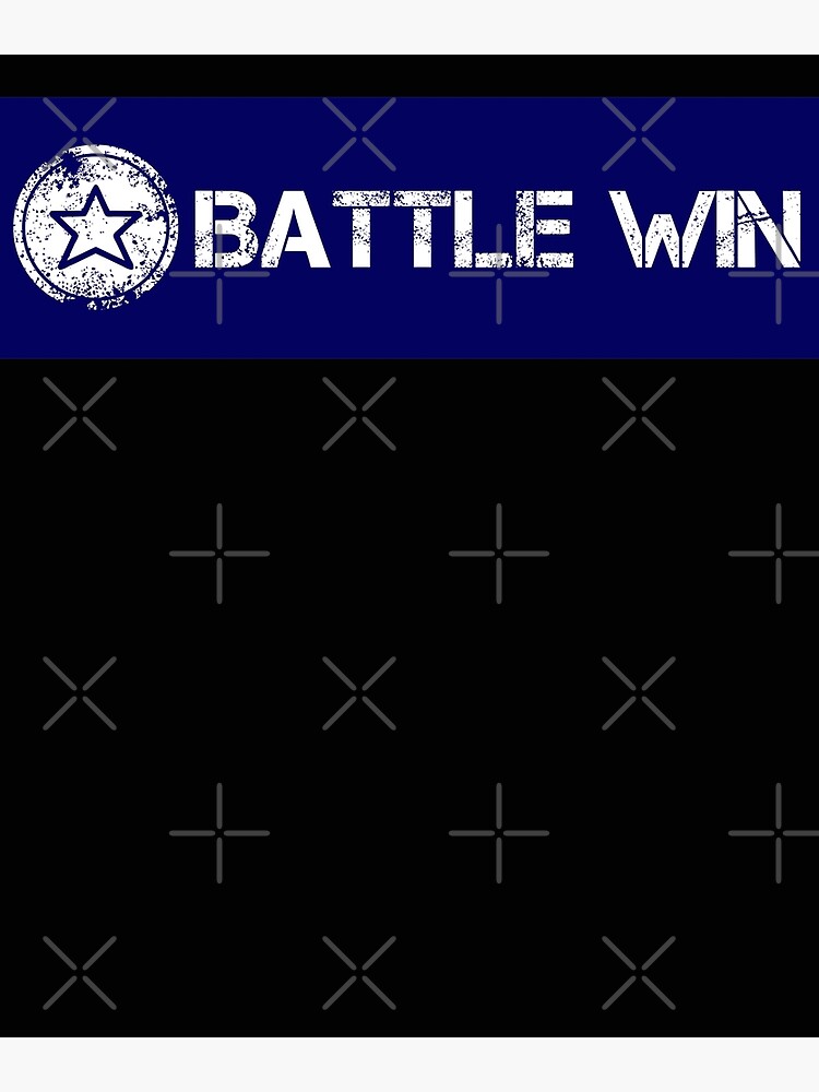 Póster «Camiseta Battle Winner con texto en dificultades y diseño ...