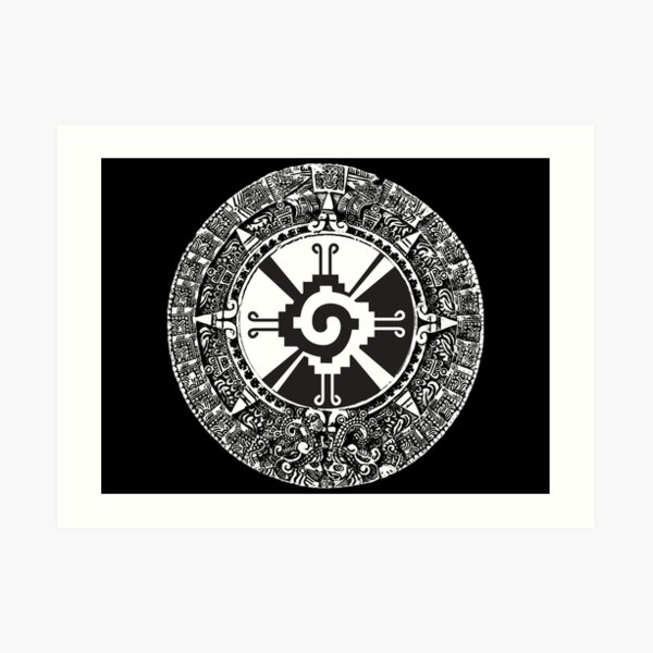 "Hunab Ku Aztec Mayan Calendar Symbol" Art Print by signsandsymbols ...