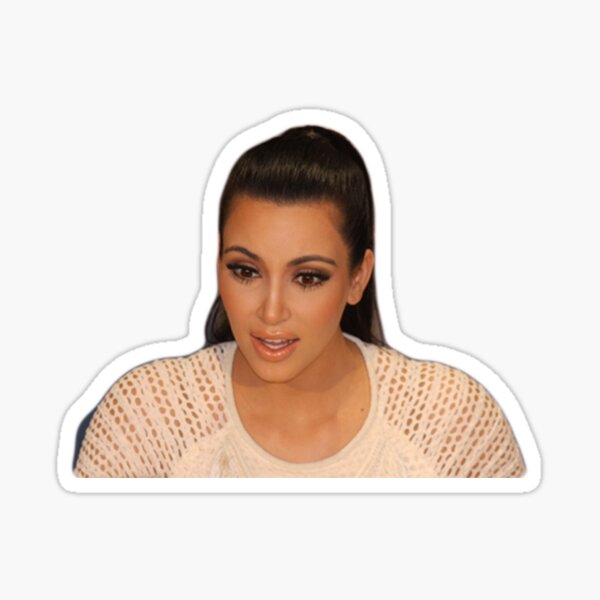 "Kim Kardashian Shocked" Sticker by Findandcreate | Redbubble
