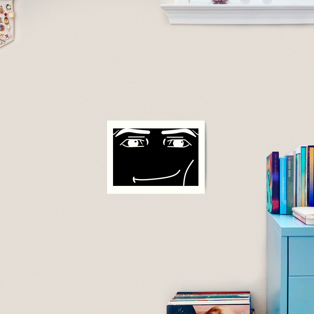 "roblox man face" Art Print for Sale by Vintage-Tee | Redbubble