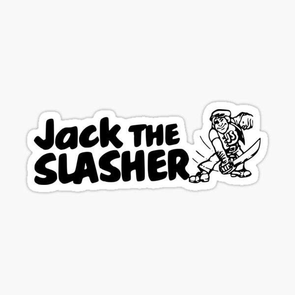 "Jack the Slasher" Sticker for Sale by GoldCoastRetro | Redbubble