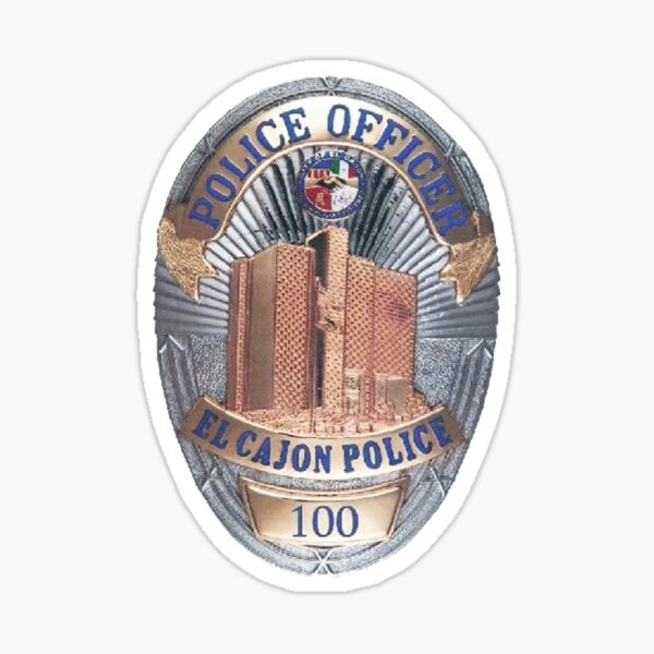 "El Cajon Police Badge" Sticker for Sale by lawrencebaird | Redbubble