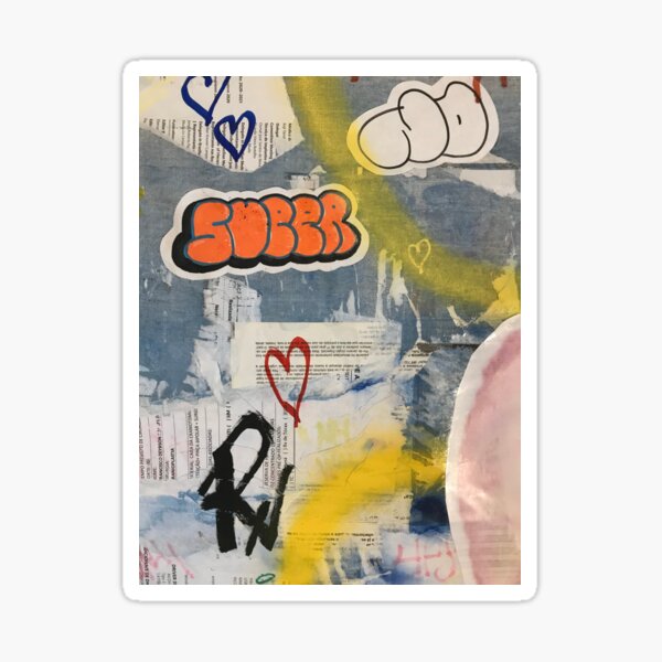 "Graffiti wall | Pop art | Street-art aesthetics" Sticker for Sale by ...