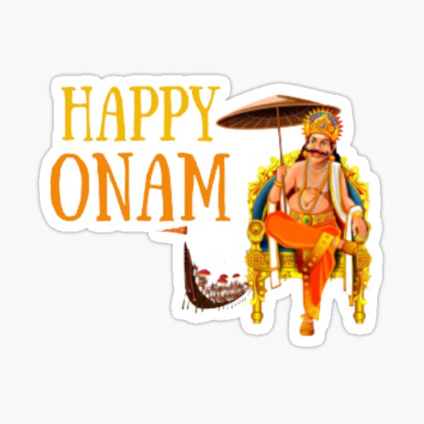 "happy onam festival" Sticker for Sale by BenTsArt | Redbubble