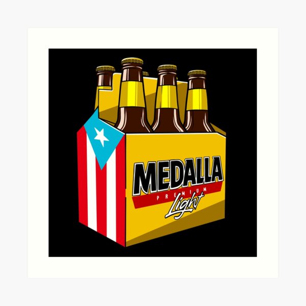 "Medalla Light Six Pack" Art Print by Liomal | Redbubble