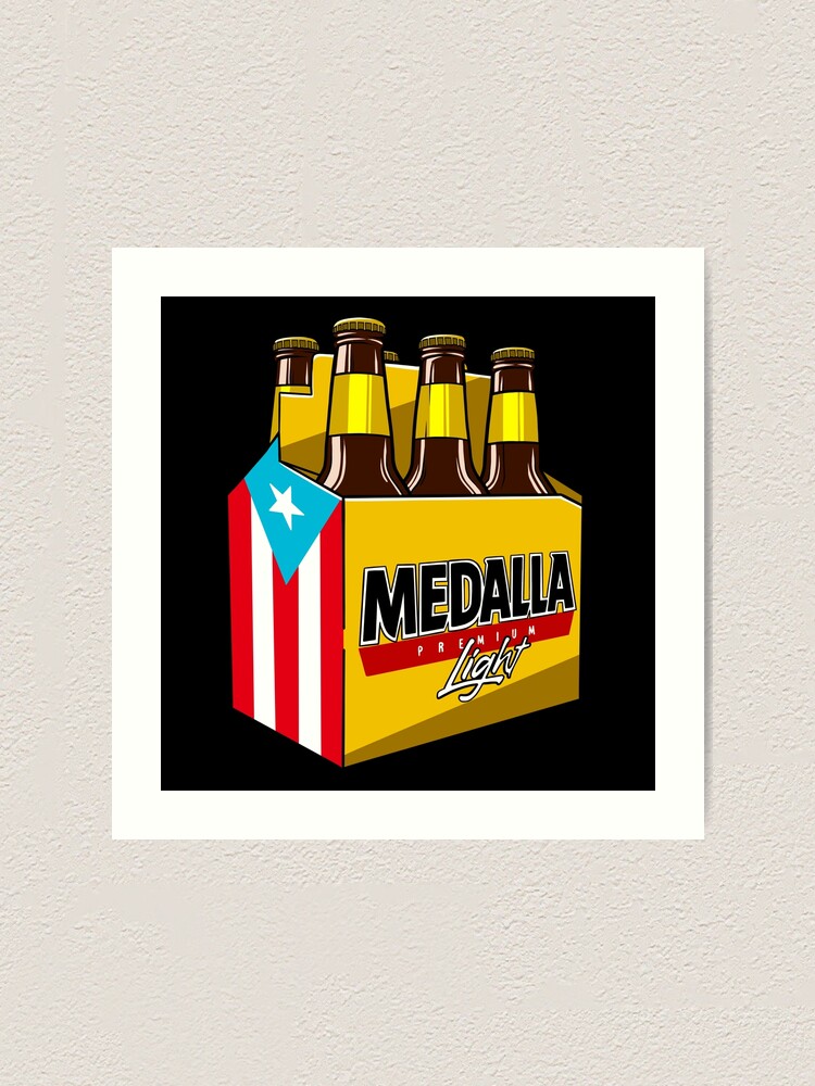 "Medalla Light Six Pack" Art Print by Liomal | Redbubble