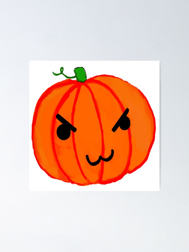 "Scawy pumpkin drawing" Poster by DiazDMC | Redbubble