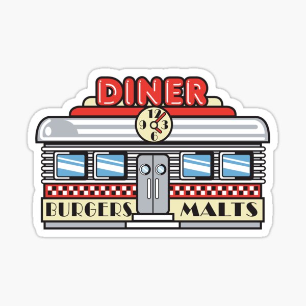 "Bowling Retro Diner" Sticker for Sale by SportsT-Shirts | Redbubble