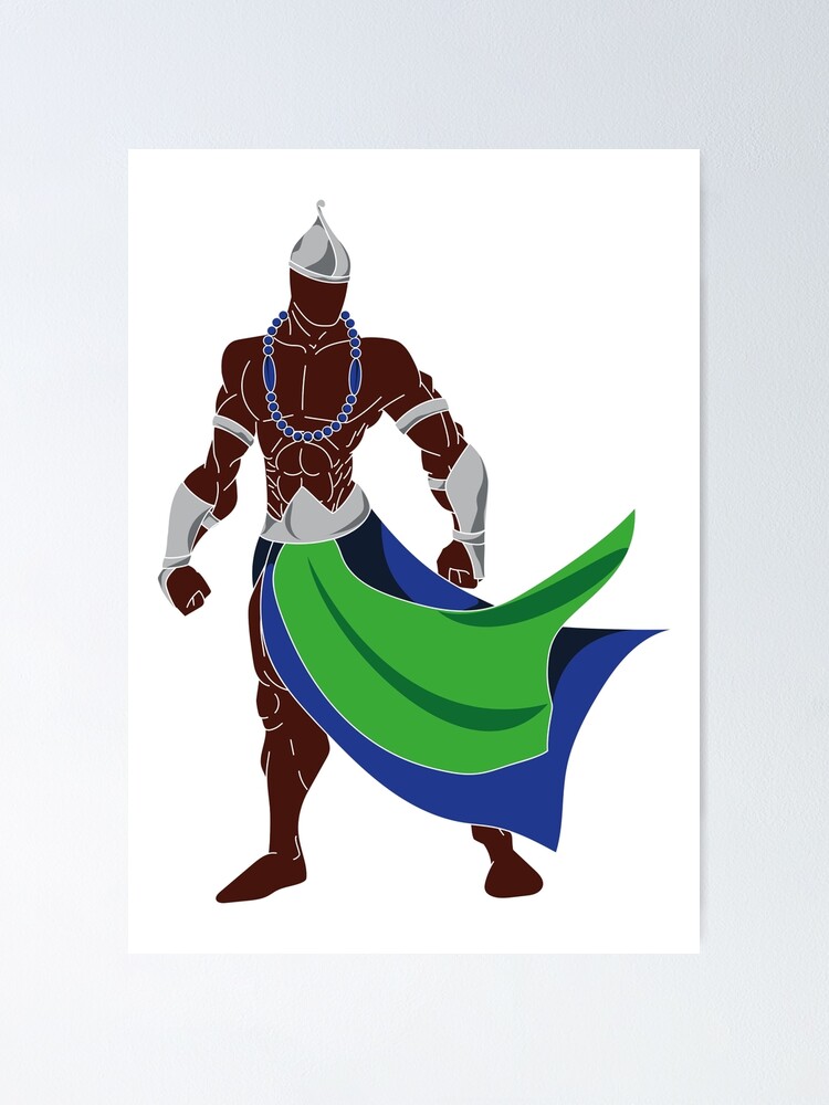 "Ogun" Poster for Sale by sacraorisa | Redbubble