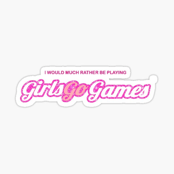 "Girls Go Games" Sticker for Sale by Bebop-Basics | Redbubble