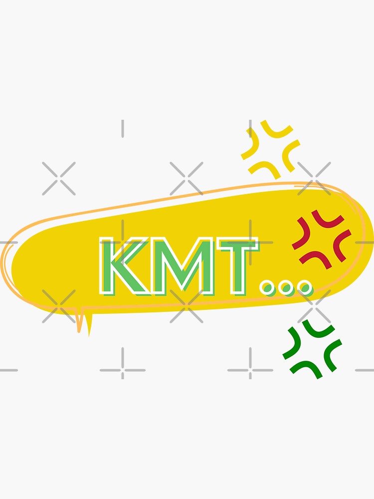 "KMT - Things Jamaicans Say Kiss My Teeth Graphic Tee" Sticker for Sale ...