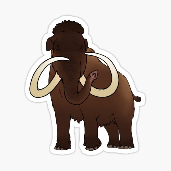"Mammal - Woolly Mammoth" Sticker for Sale by SaritaWolff | Redbubble