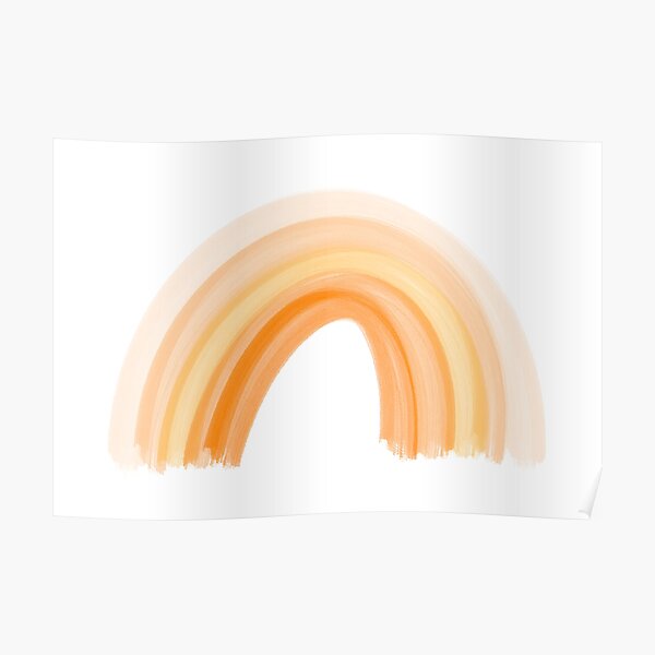 "Orange Boho Rainbow" Poster by jadynavery | Redbubble
