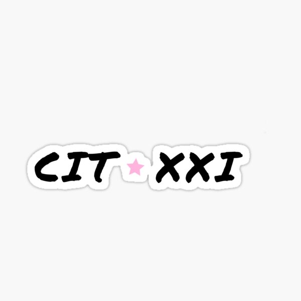 "CIT XXI star" Sticker for Sale by Lucylunay | Redbubble