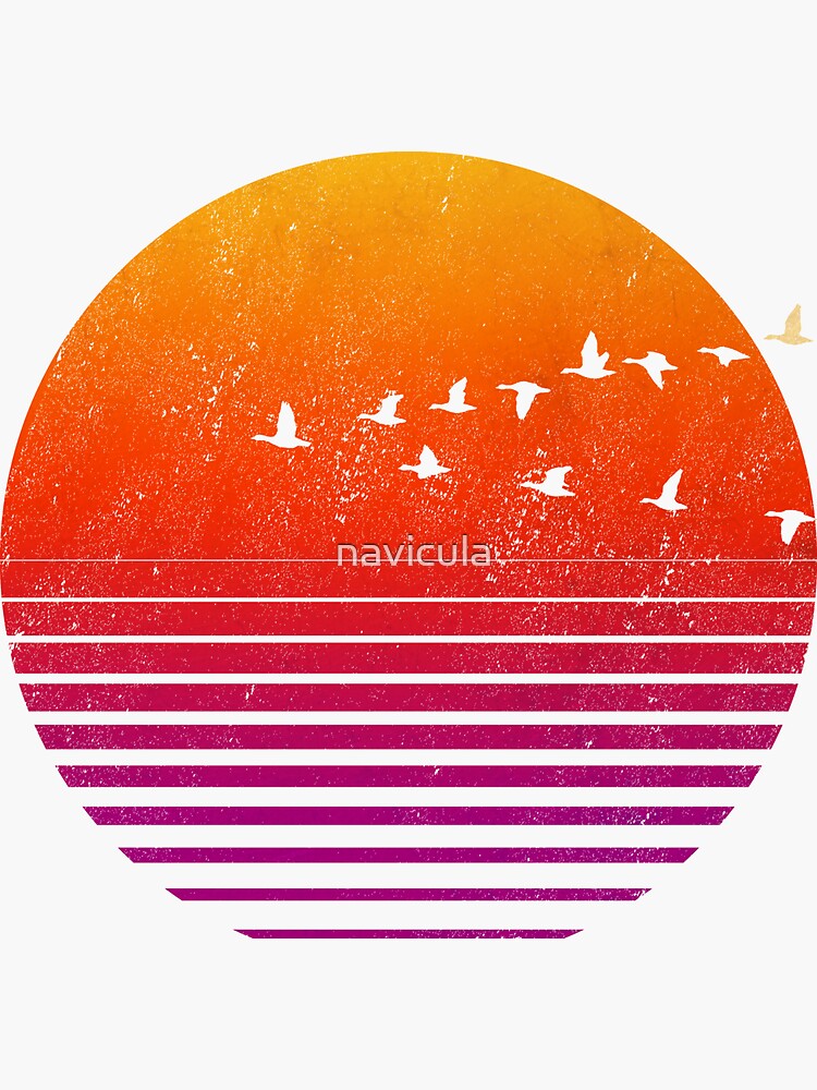 "migration" Sticker for Sale by navicula | Redbubble
