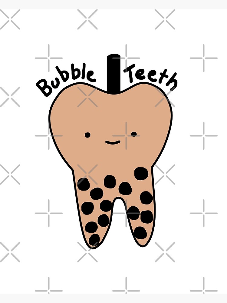 "Bubble teeth" Poster for Sale by ViroBrand | Redbubble