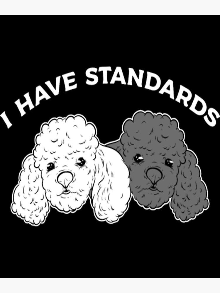 "Toy Poodle I Have Standards Poodle" Poster for Sale by hoashirts ...