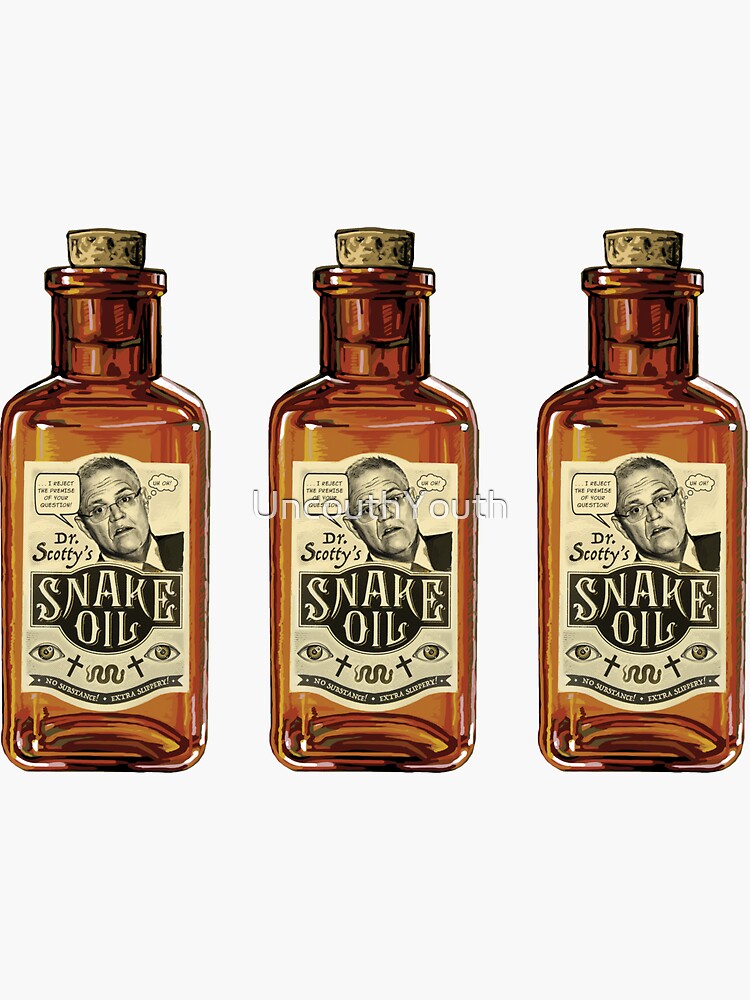 "Dr. Scotty's Snake Oil! (3 x bottle design)" Sticker for Sale by ...