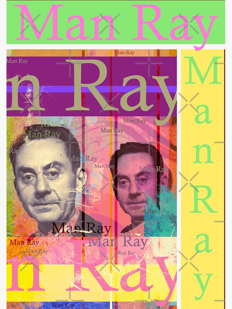 "beautiful Man Ray portrait artist, aesthetic collage for art lovers ...