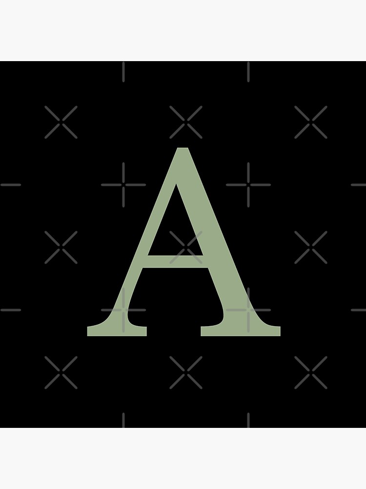 "Letter A - Sage Green Color" Poster for Sale by FunStudio | Redbubble