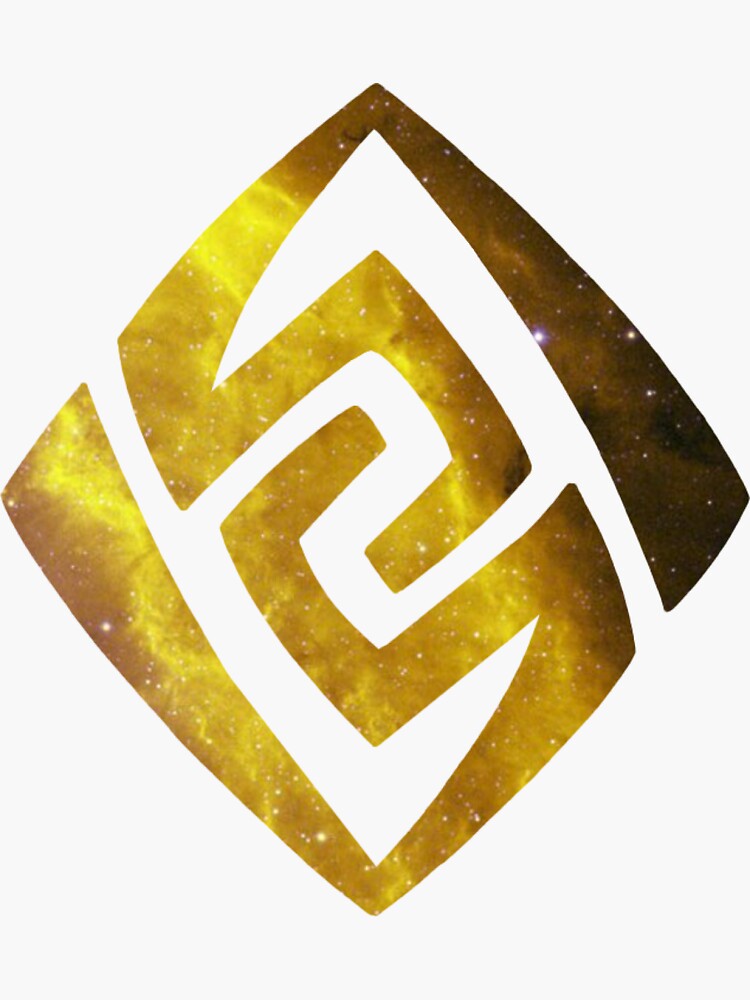 Pegatina «Genshin Impact Geo Element - Galaxia amarilla» de ...
