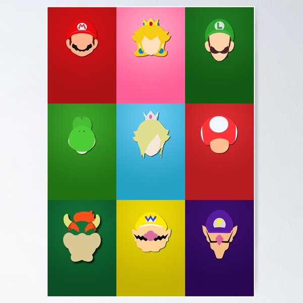 "Minimalist Video Game Characters" Poster for Sale by Apogeesus | Redbubble