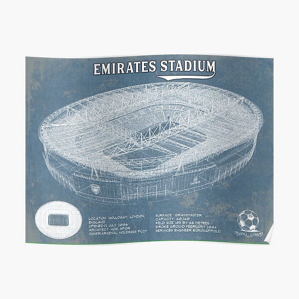 "Emirates Stadium" Poster for Sale by Baileyguth | Redbubble